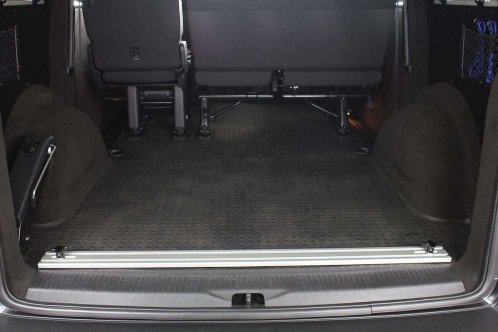 VW T5/T6 SWB/LWB - 1200mm Fork Mount Rail Twin T-Slot - Fits Cargo Hoop Mount Holes Tailgate ...