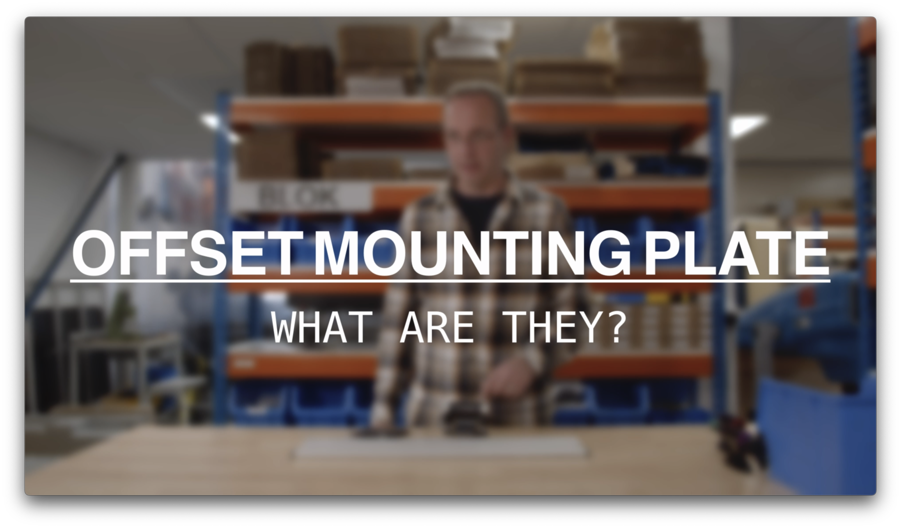 Off-Set Mounting Plate for Single and Twin Slot Fork Mount Rails - bloK Pod