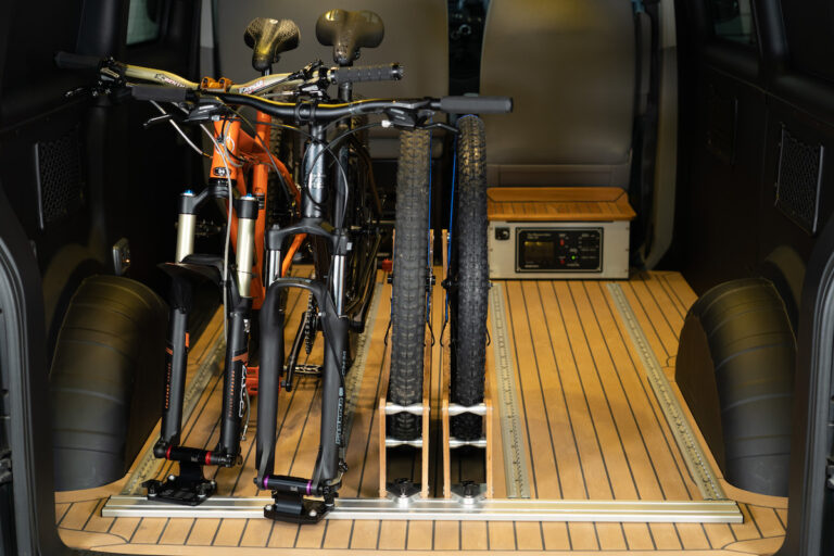 VW T5/T6 SWB/LWB - 1200mm Fork Mount Rail Twin T-Slot - Fits Cargo Hoop Mount Holes Tailgate ...