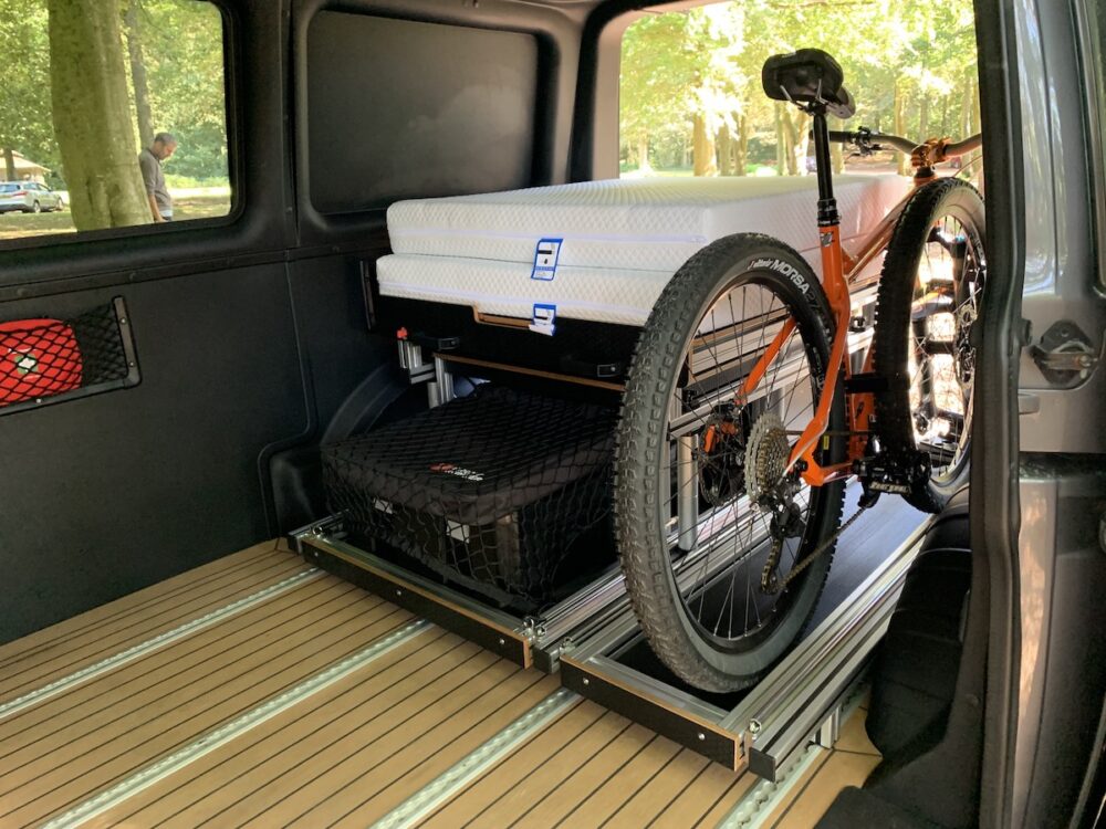 SWB/LWB Vehicle - Bed & Bike Pod 1050mm wide mattress - bloK Pod