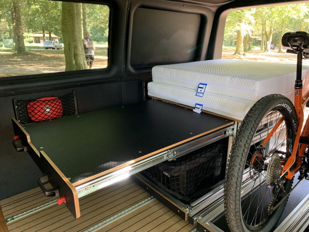 SWB/LWB Vehicle - Bed & Bike Pod 1050mm wide mattress - bloK Pod