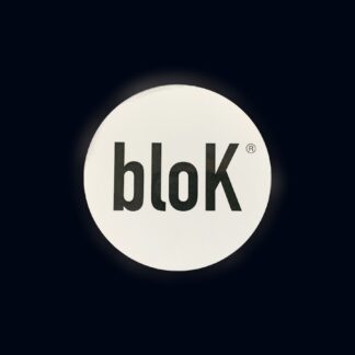 Blok Vinyl Sticker Black on White - bloK Pod