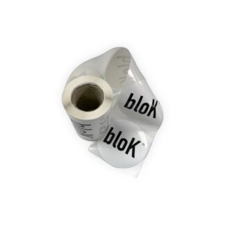 Blok Vinyl Sticker Black on White - bloK Pod